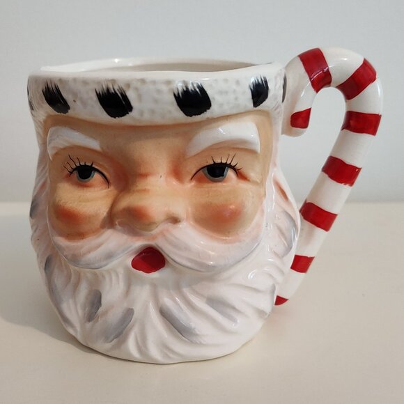 Lefton | Holiday | Vintage 95s Lefton 868 Santa Mrs Claus Doublesided ...